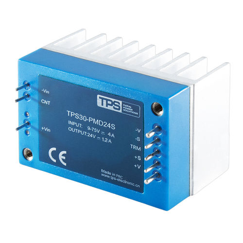 Chassis-mounted DC/DC converter - TPS030-PMD24S - TPS Elektronik GmbH - regulated / 4:1 input ...