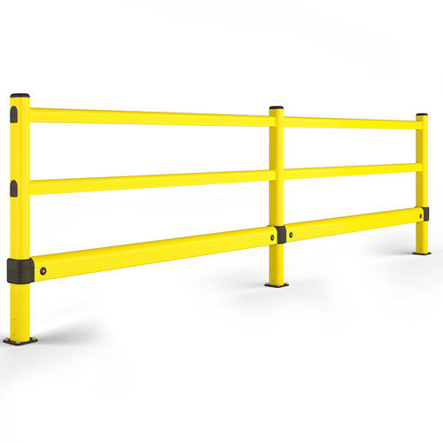 Protective barrier - LINK 120/1 - MPM - pedestrian / fixed / 3-rail