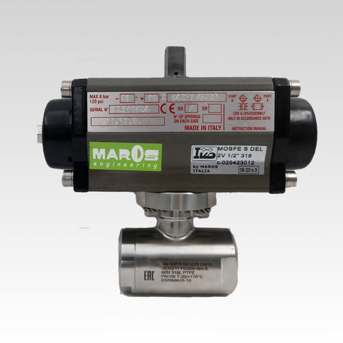 Ball valve - 020323014 - MAROS Engineering - pneumatically-operated ...