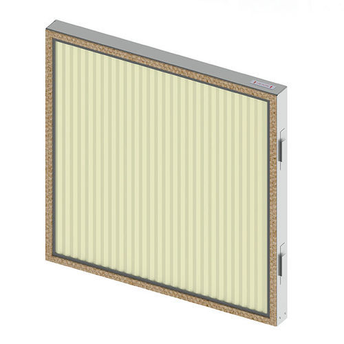 Dust filter - F7 - Wozair - panel / plastic / stainless steel
