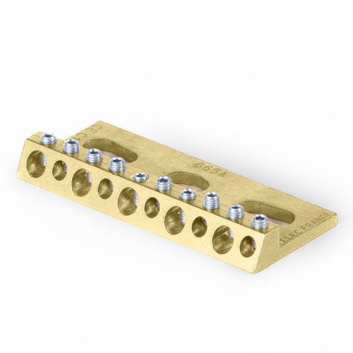 Busbar connector - C10D - ZELEC - electrical power supply / brass