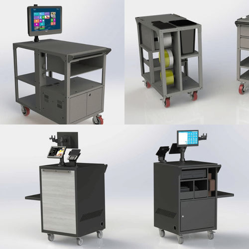 Assembly cart - Havis Inc. - steel / multipurpose / industrial