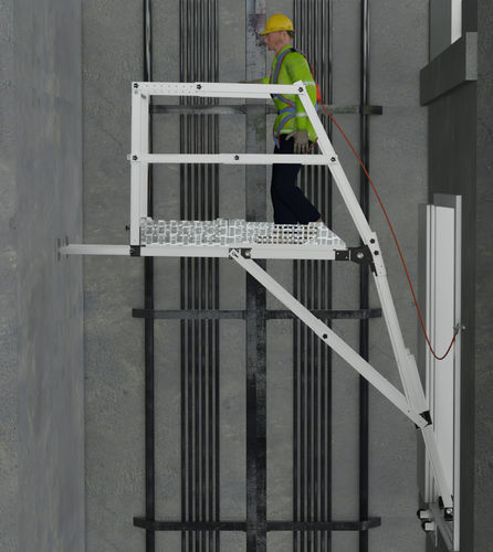 Mobile scaffolding - DSW SOLUTIONS - facade / for elevator shafts / modular
