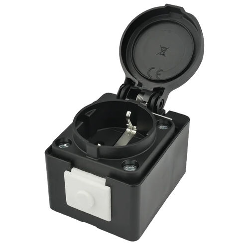 Fixed electrical socket - 60201-60101.BK - AIXONTEC - IP54 / halogen ...