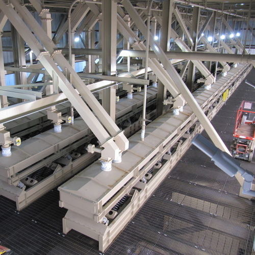 Vibrating conveyor - Action Vibratory Equipment - natural frequency ...