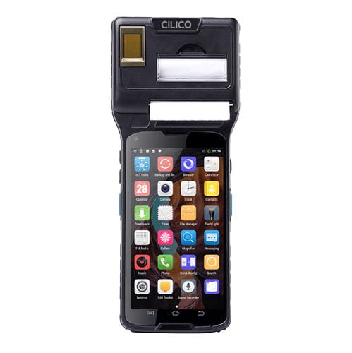 Handheld computer with fingerprint reader - CM550X - CILICO - Android ...