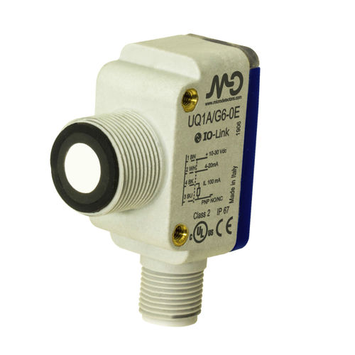 Diffuse reflective ultrasonic sensor - UQ series - DATASENSING - stainless steel / with IO-Link ...
