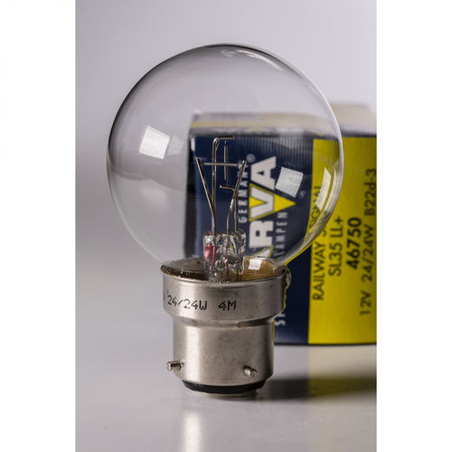 Filament bulb - BA22d - vosla GmbH - for railway signals / 24 W / 12 Vdc