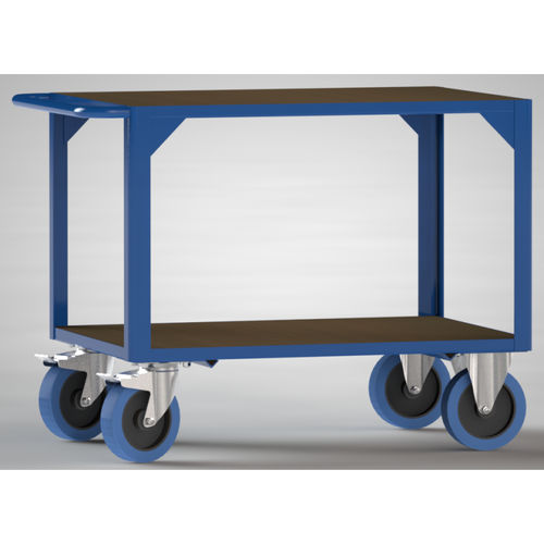 2 levels cart - 8604-6024L-2C21 - KLW LUTZ - heavy-duty / with swivel ...