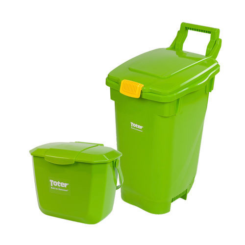 Polyethylene waste container - Toter - HDPE / organic waste / custom