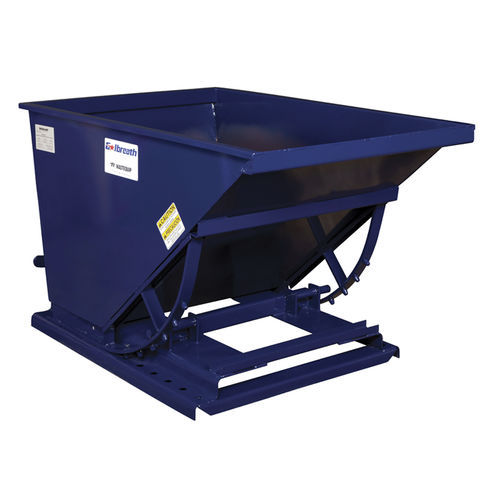 Metal self-dumping hopper - wastequip - steel / cardboard / plastic