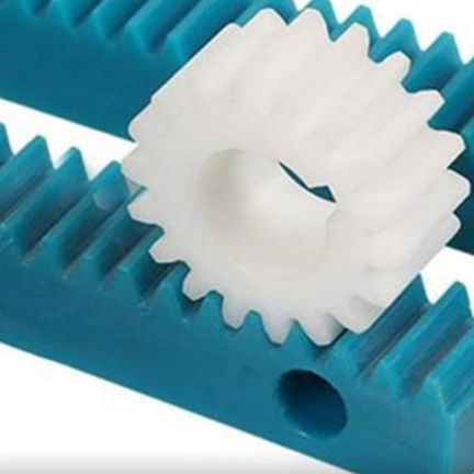 Straight-toothed rack and pinion - The Gear Edges - plastic / aluminum ...