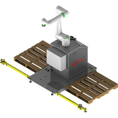 Robotic palletizer - MOD-PAL® 25 - APT Manufacturing Solutions - case / pallet / collaborative