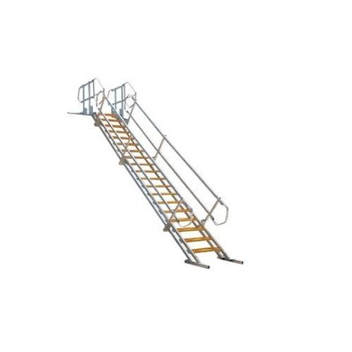 Straight staircase - TUFFSTEP - ABTECH Safety - aluminium / embankment