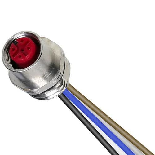 Electrical power supply connector - RDEF - PONY SRL - round / through ...