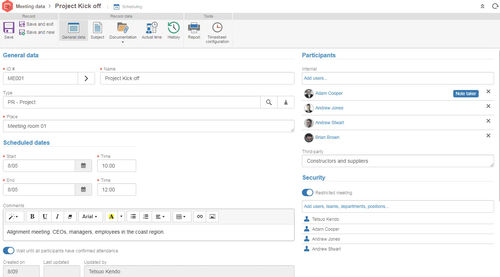 Management software - Meeting - SoftExpert - planning / process / collaborative
