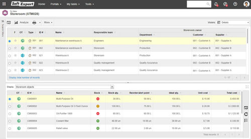 Resource management software - Storeroom - SoftExpert - control ...