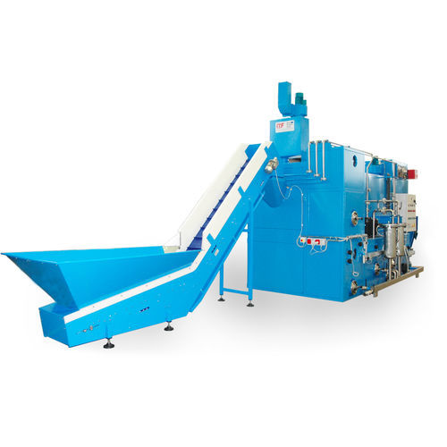 Rotary drum washing machine - LC - ITF - water / spray / automatic