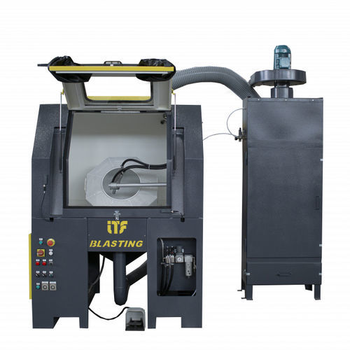 Rotary drum shot blasting machine - A20-AP20 - ITF - for metal / compact