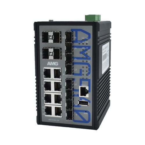 Managed ethernet switch - AMG560-8G-12S - AMG Systems - 20 ports ...
