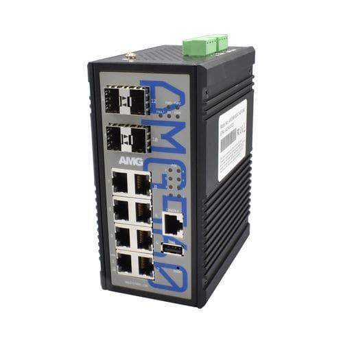 Managed ethernet switch - AMG560-8GAT-4XS-P240 - AMG Systems - 12 ports ...