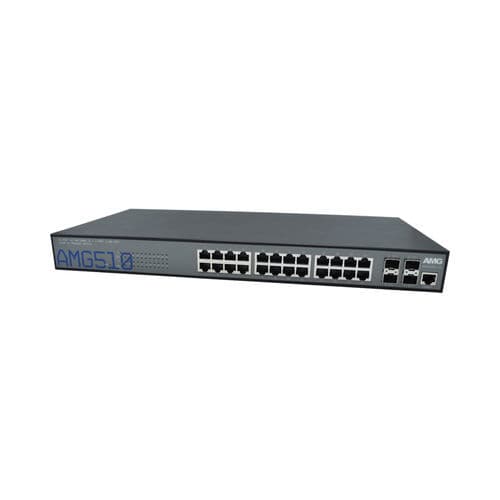 Managed ethernet switch - AMG510-24G-4XS - AMG Systems - 28 ports ...