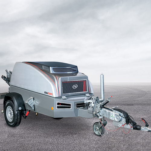 Semi-trailer floor-screed conveyor - MIXMAN D5 - GB Machines - diesel