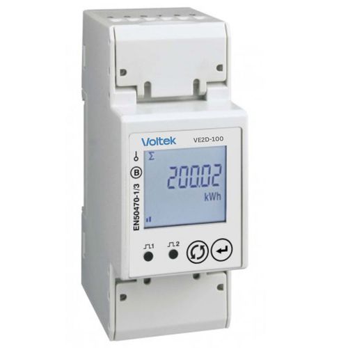 MID certified electric energy meter - VE2D-100 series - Voltek Energy ...