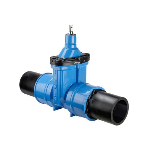 Gate valve - 4050E3 - Hawle - with handwheel / for water / flange