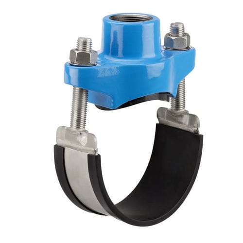 Tube saddle - 3500 - Hawle - tapped / threaded