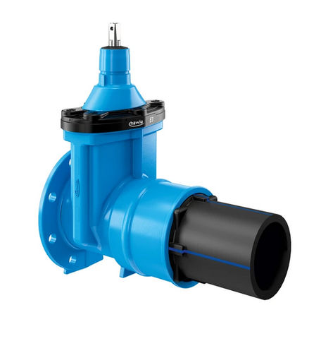Gate valve - 4090E3 - Hawle - manual / for water / with flange
