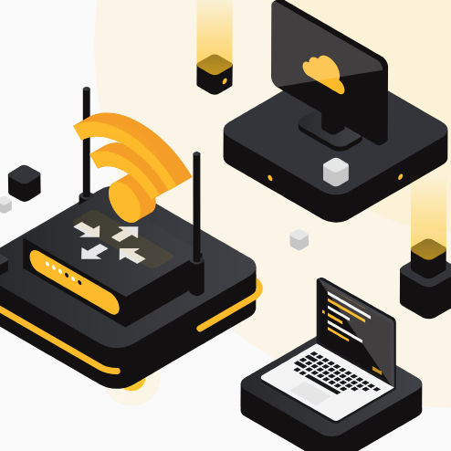 WiFi access point communication router - Vyos.io - network