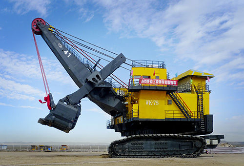 Crawler rope shovel - WK-75 - TAIYUAN HEAVY INDUSTRY CO.,LTD - for mining