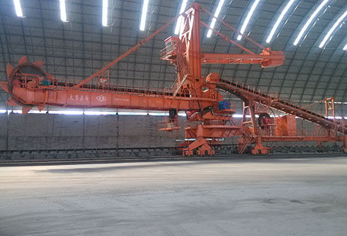 Bucket wheel stacker-reclaimer - TAIYUAN HEAVY INDUSTRY CO.,LTD - boom