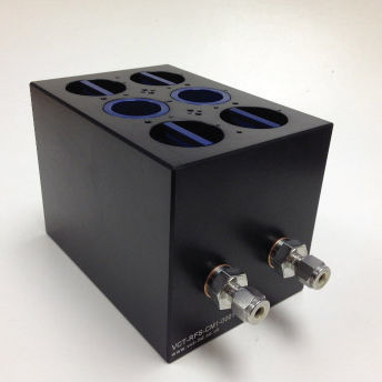 Calibration manifold - CM1 - QROMETRIC - multi-channel / aluminum / for gas