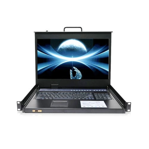 Rack-mount KVM switch - RGD-KVM-1908HD-VGA - Key Technology Rugged ...