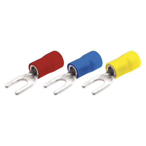 Fork solderless terminal - AK-AK series - SAS - insulated / PVC / tin ...