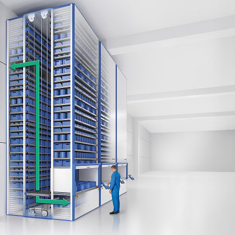 Vertical automatic storage system - Hänel Lean-Lift - VRC WAREHOUSE ...