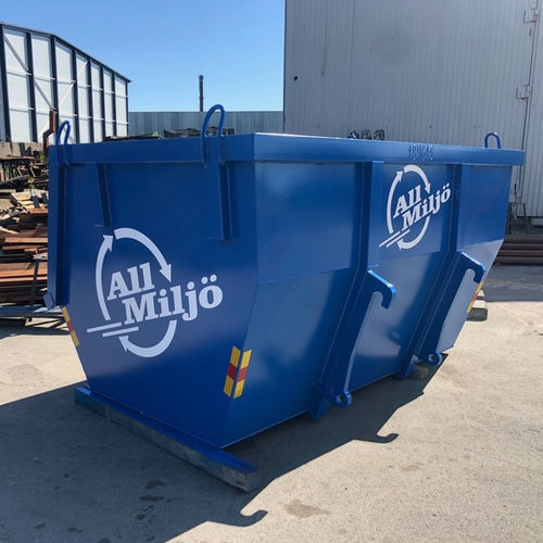 Steel waste container - BM - Ecopress group - open
