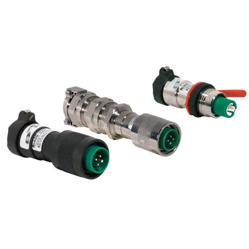 Electrical power supply connector - Grupa Wolff - power / 4-pole ...