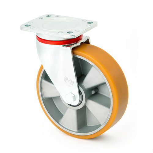 Wheel with solid tire - LU/PA/125/K – 350 Kg - MARBA - aluminum / ball ...