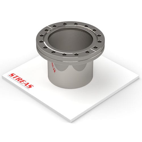 Tube flange - FT series - Streas srl - stainless steel / circular / weld