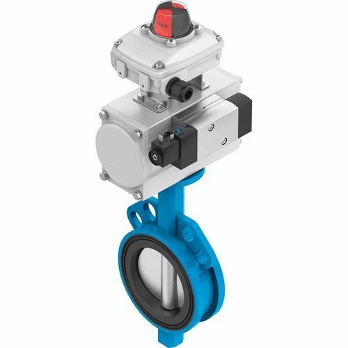 Butterfly valve - KVZA - FESTO - manual / pneumatic / shut-off
