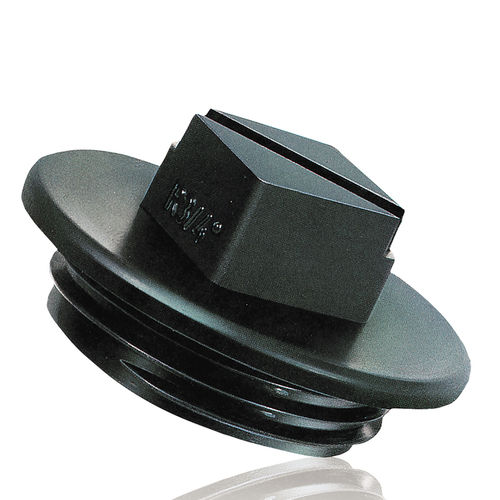 Round plug - GPN 710 series - Pöppelmann - square / threaded / plastic