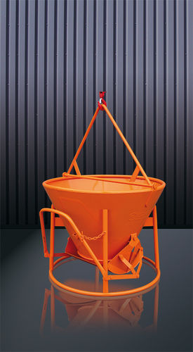 Conical concrete skip - 1014 series - Eichinger Equipement - bottom-opening