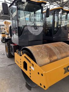 Single-cylinder road roller - XS600J - XCMG - vibrating / articulated
