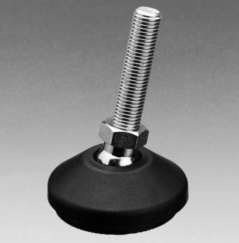 Machine foot - 12.2063.100 series - APSOparts® - rubber / leveling ...