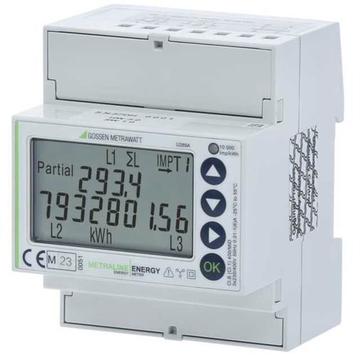 Three-phase electric energy meter - U289 F - GOSSEN METRAWATT GmbH - DIN rail / digital / MID ...