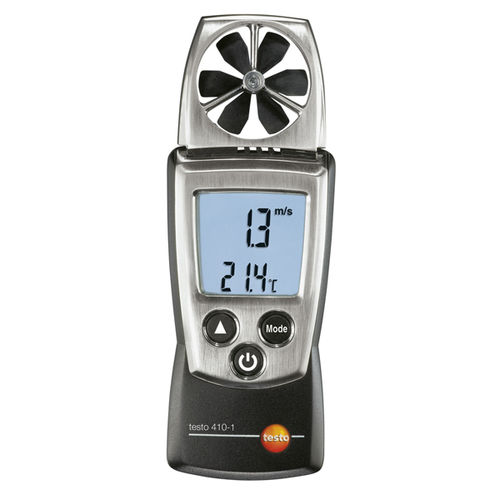 Vane thermo-anemometer - 410-1 - TESTO - pocket / digital / battery-powered