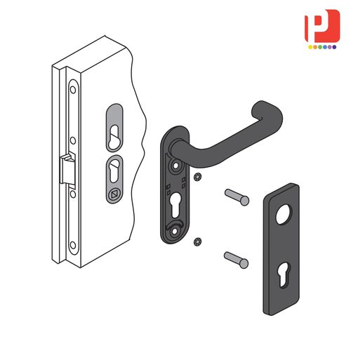 Tubular handle - MANTF11 series - PANOZZO Srl - polypropylene / oval / rectangular